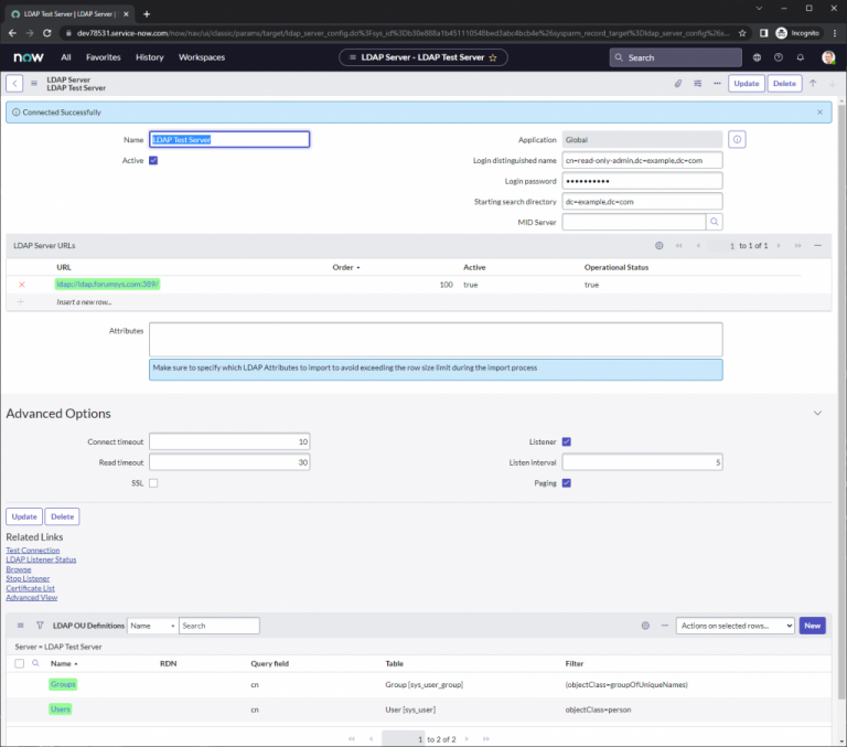 ServiceNow Integration with Active Directory using LDAP - Sii’s tech blog