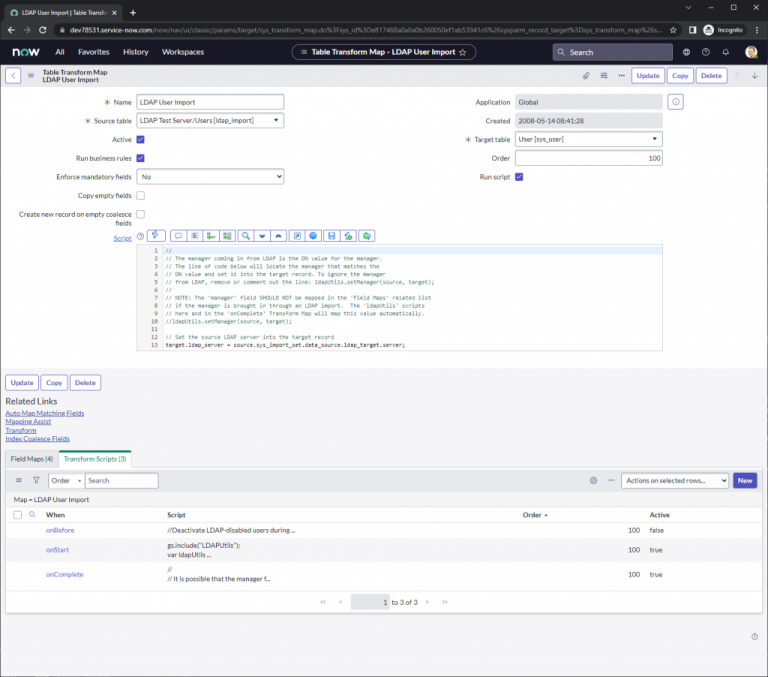 ServiceNow Integration with Active Directory using LDAP - Sii’s tech blog